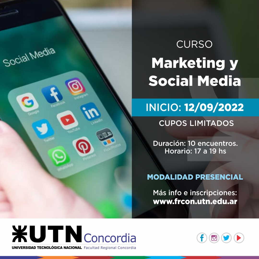 Curso de Marketing y Social Media – UTN Concordia